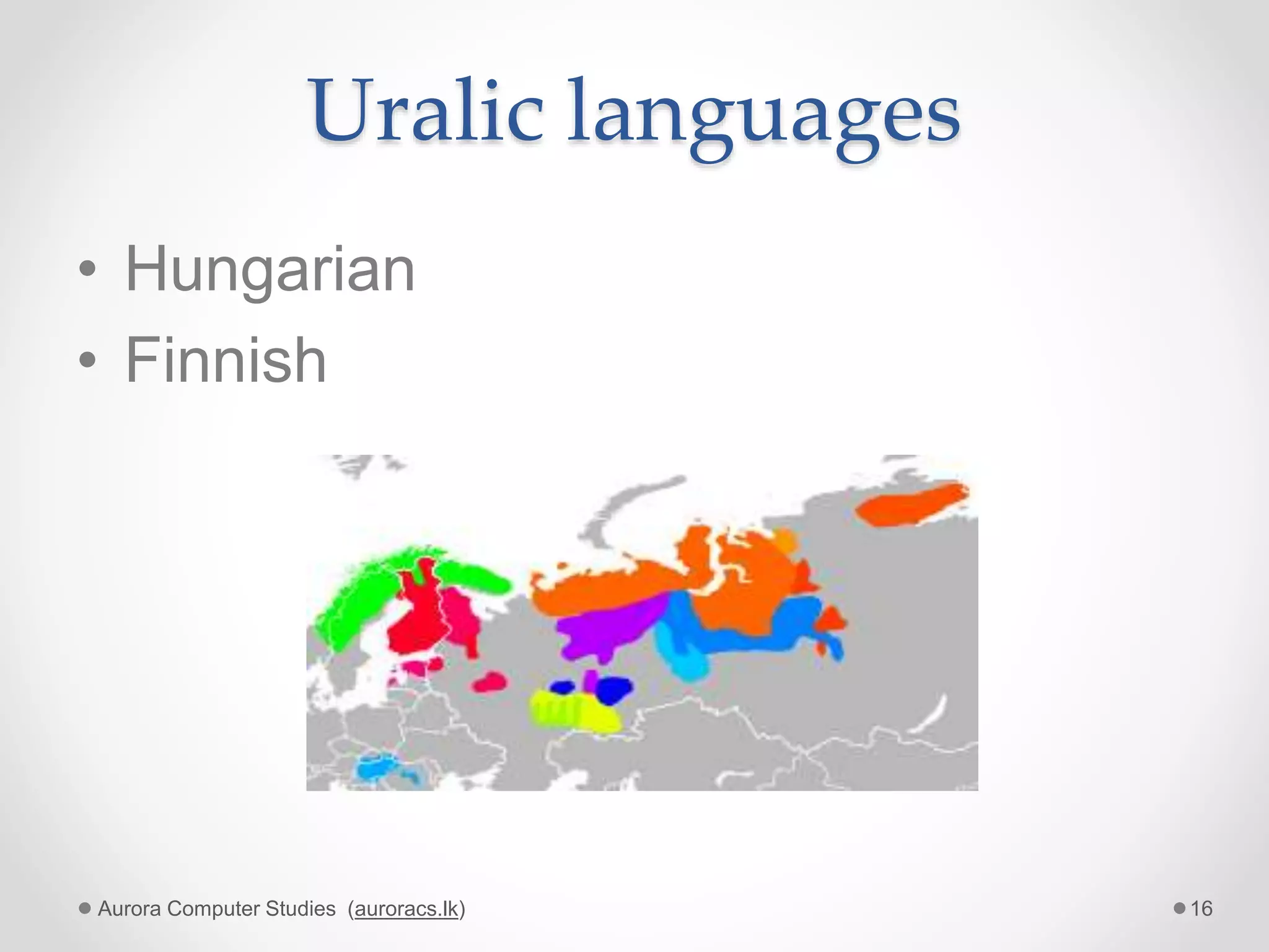 Classification of human languages | PPT