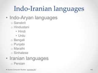 Classification of human languages | PPT
