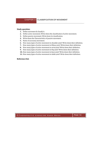 Classification of human movement | PDF