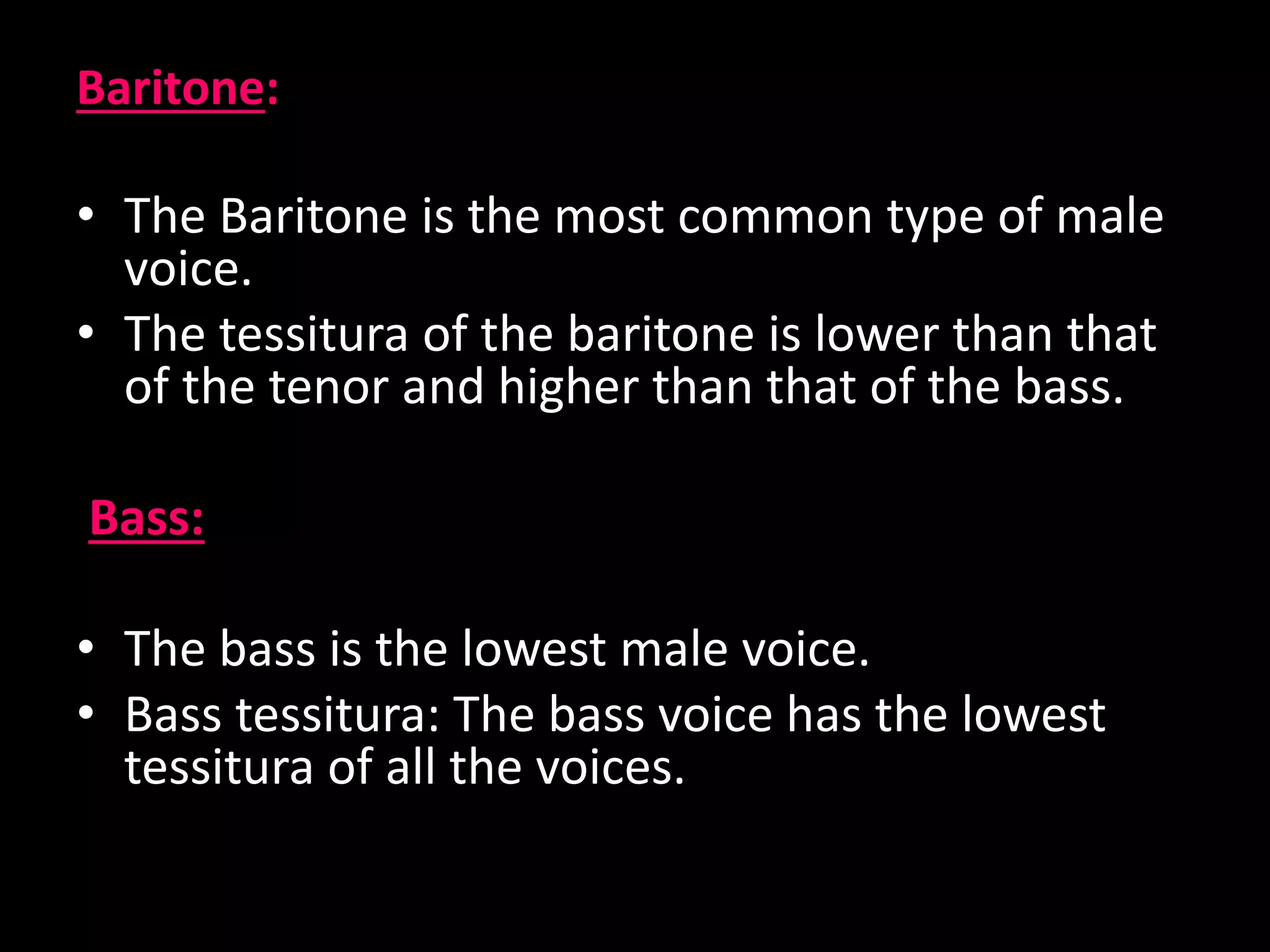 Classification of human voice | PDF