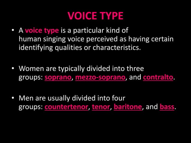 Classification of human voice | PDF