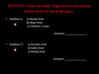 Classification of human voice | PPTX