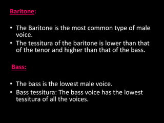Classification of human voice | PPTX