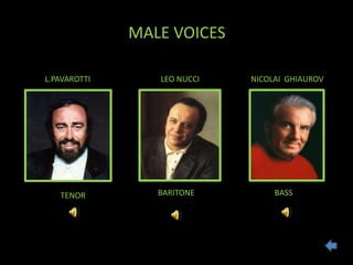 Classification of human voice | PPTX