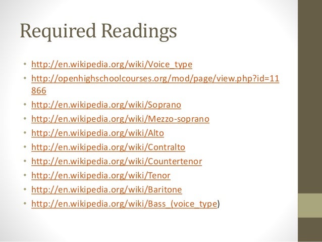 Classification of Human Voices