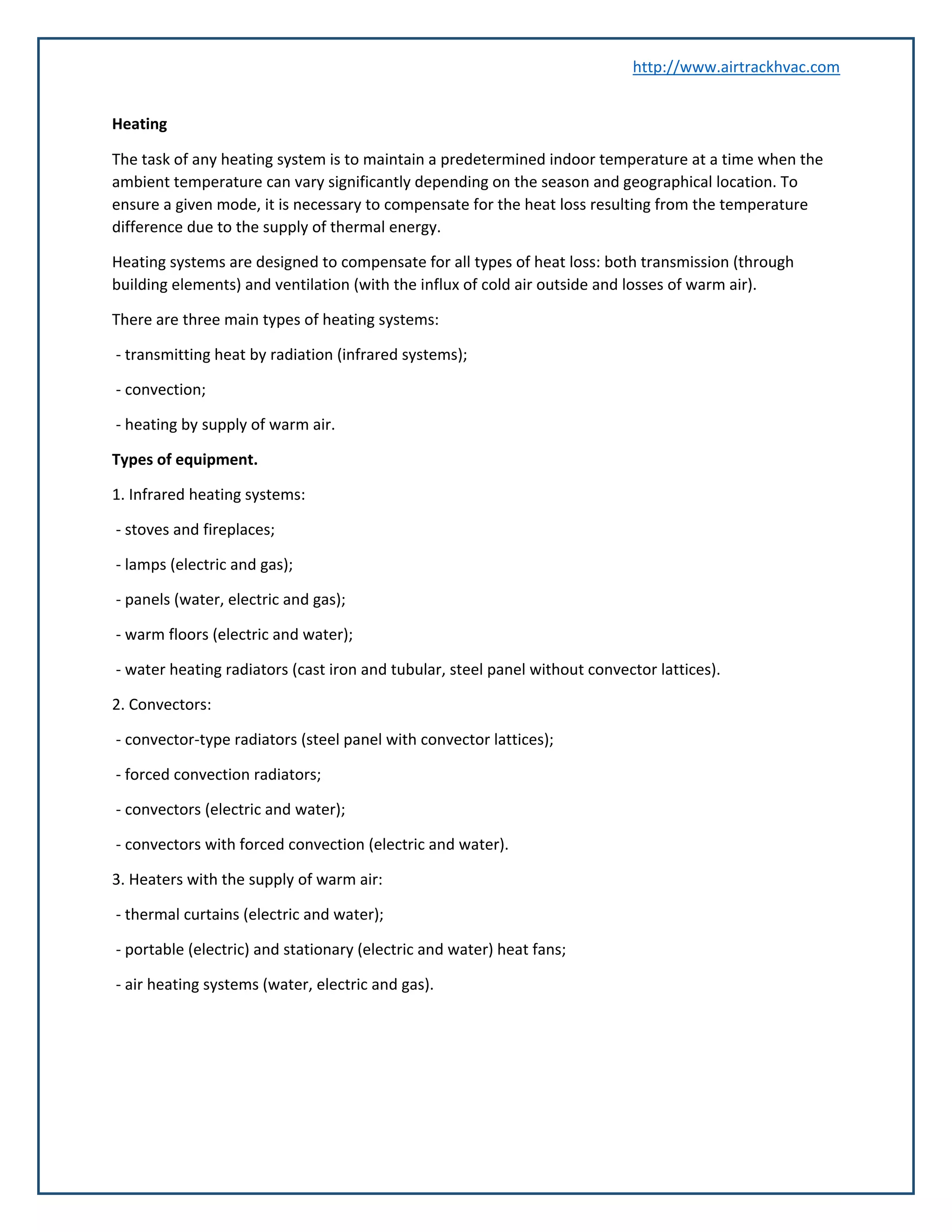 Classification of hvac systems | PDF