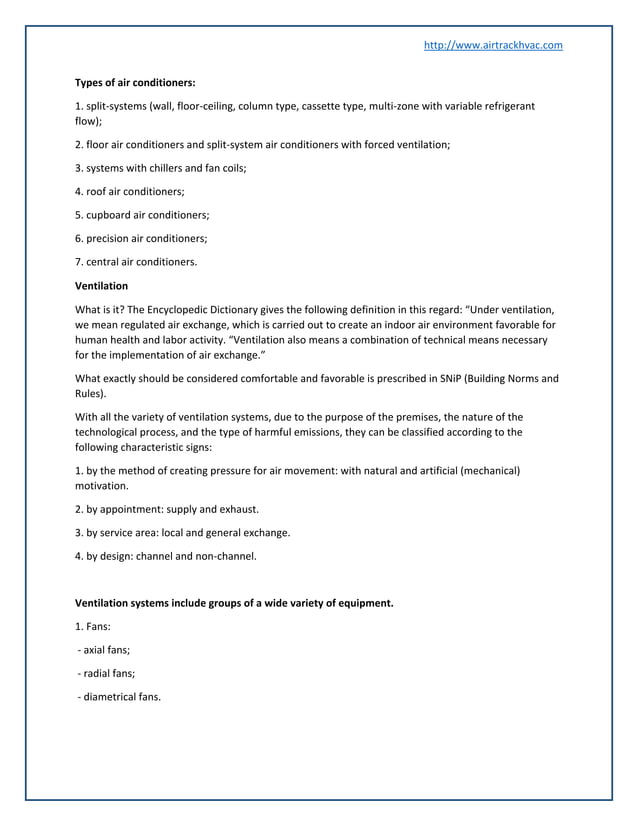 Classification of hvac systems | PDF