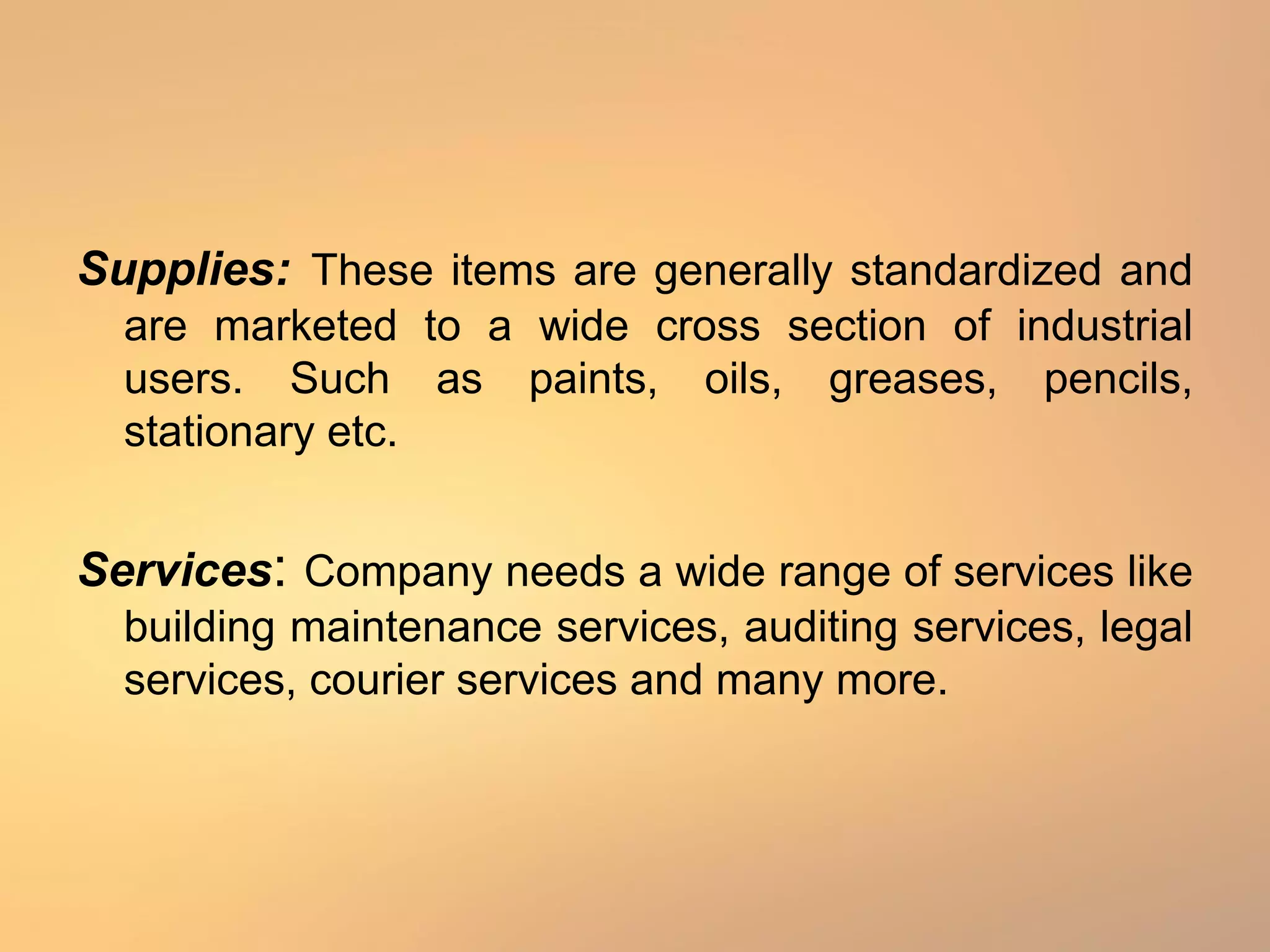 Classification of industrial products | PPT