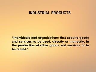 Classification of industrial products | PPT