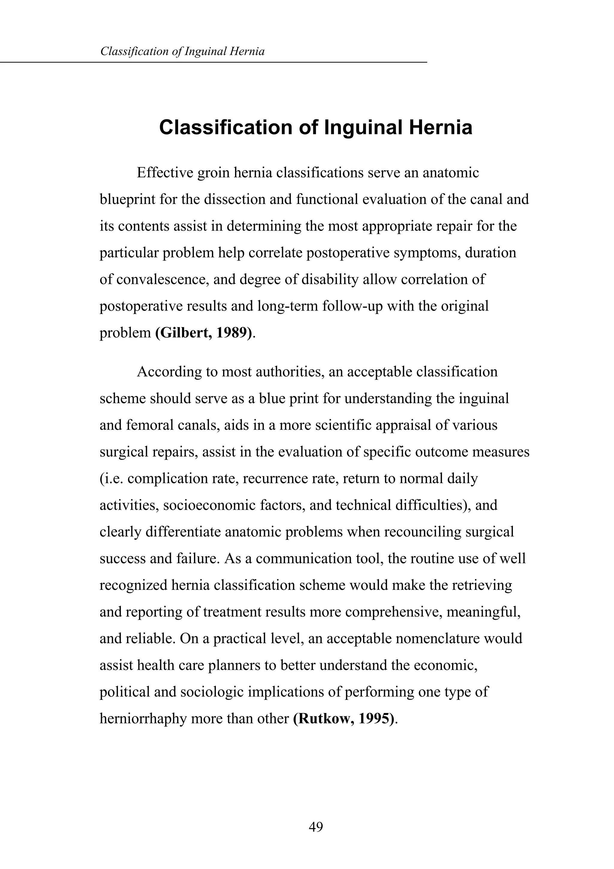 Classification of inguinal hernia | DOC