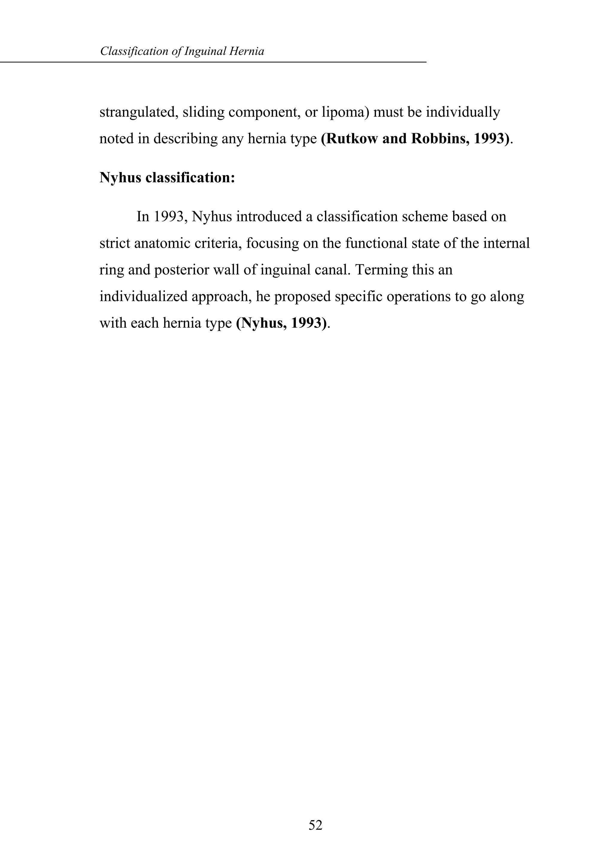 Classification of inguinal hernia | DOC
