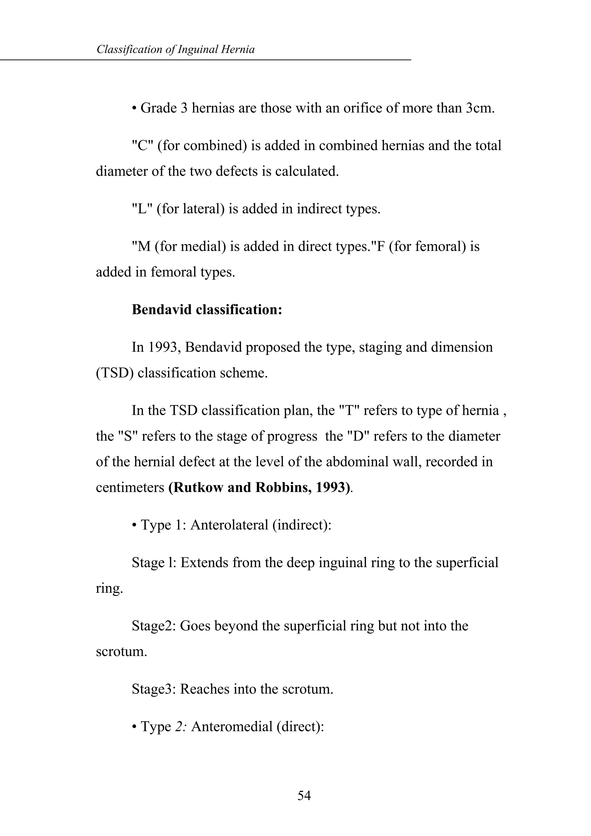 Classification of inguinal hernia | DOC