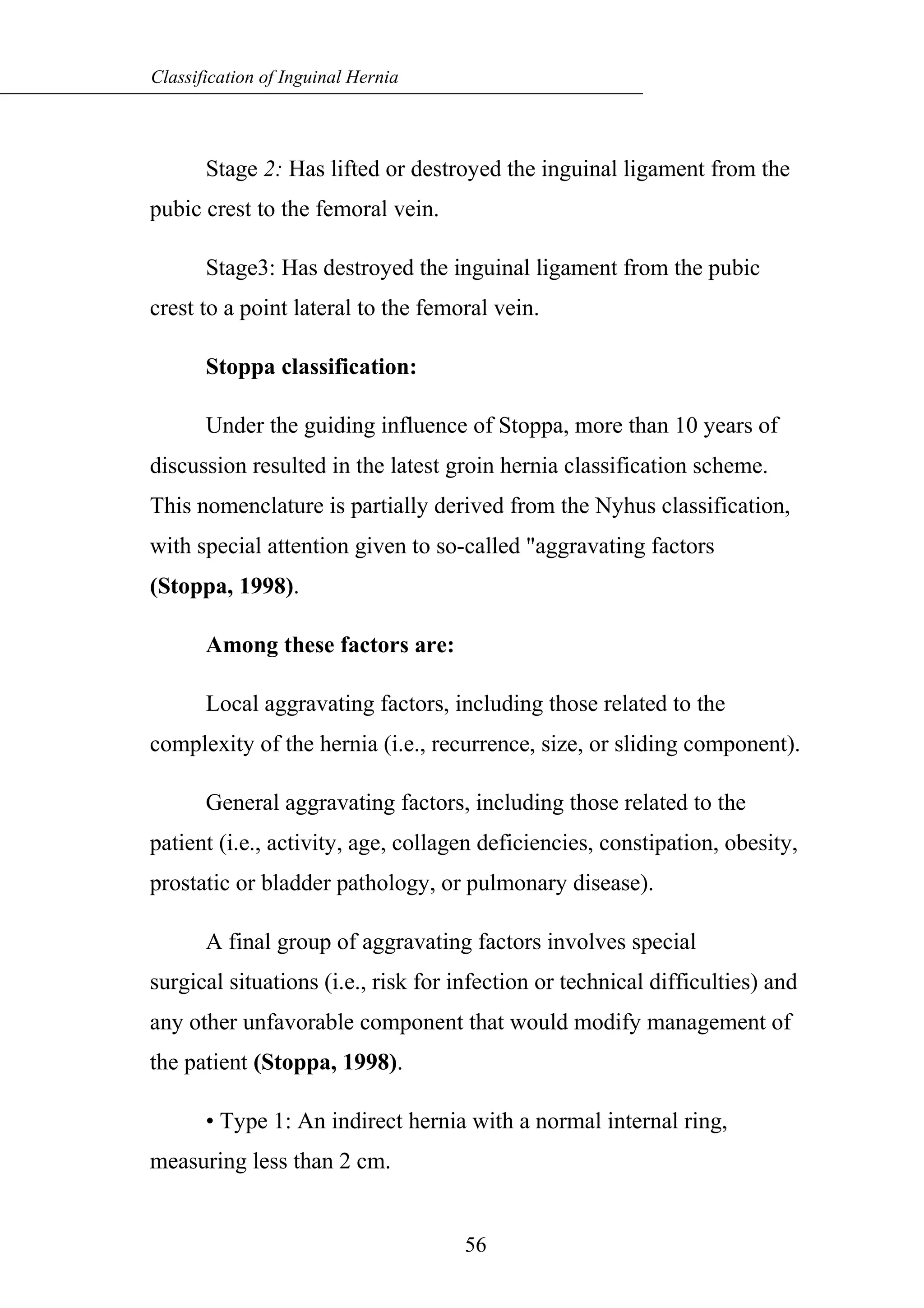 Classification of inguinal hernia | DOC