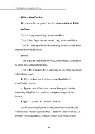 Classification of inguinal hernia | DOC