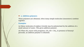 Classification of inorganic polymers by Dr. Salma Amir | PPTX