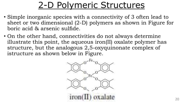 Classification of inorganic polymers | PPTX | Chemistry | Science