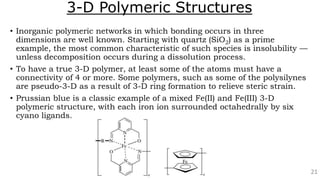 Classification of inorganic polymers | PPTX