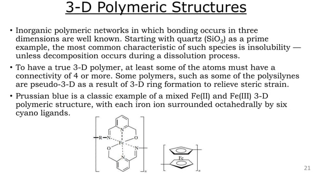 Classification of inorganic polymers | PPTX | Chemistry | Science
