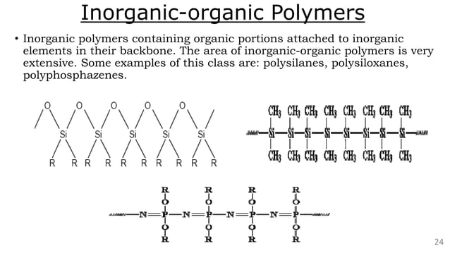 Classification of inorganic polymers | PPTX | Chemistry | Science