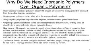 Classification of inorganic polymers | PPTX