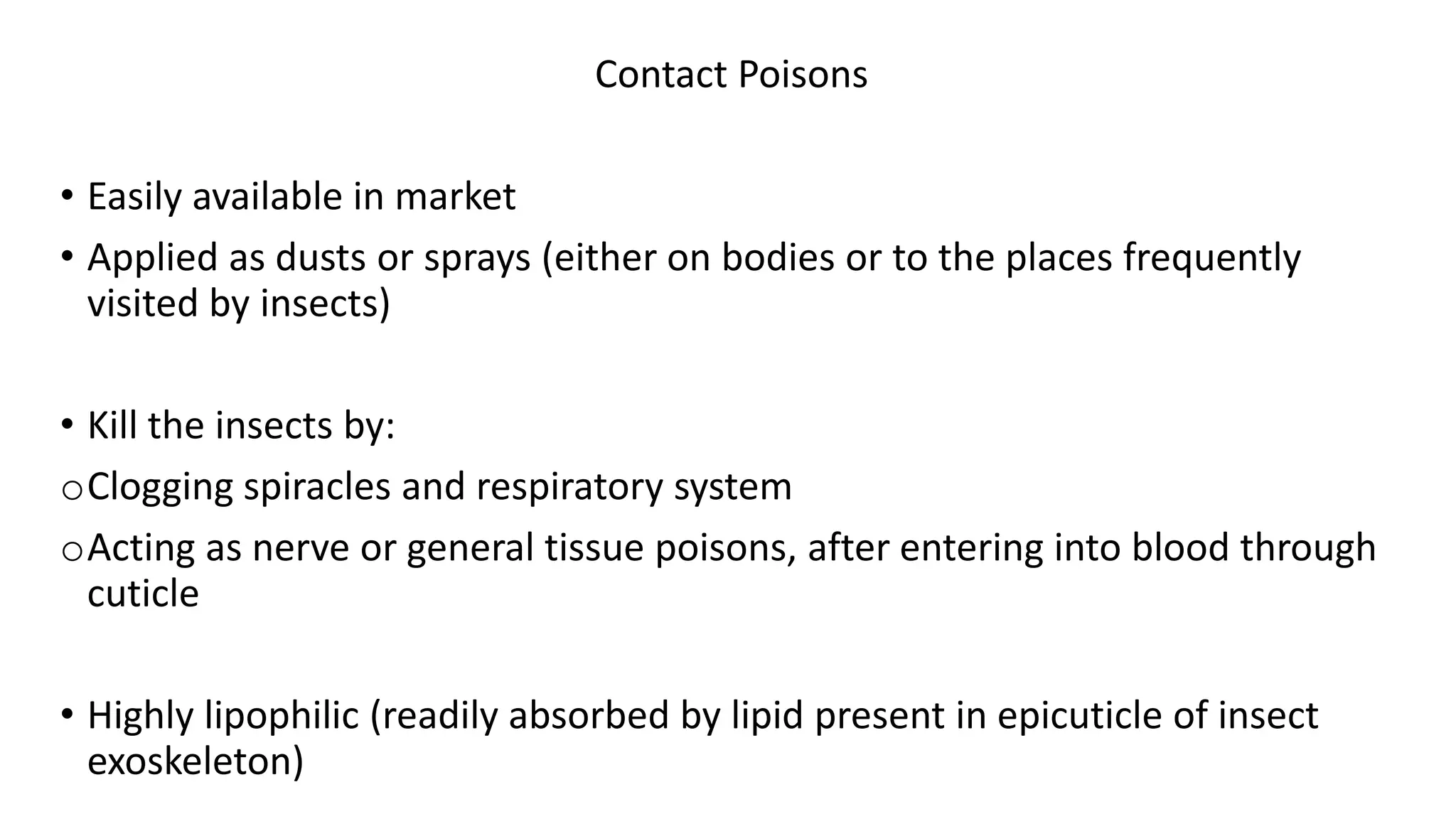 Classification of insecticides on the basis of their mode of entrry | PPTX