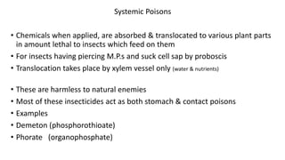 Classification of insecticides on the basis of their mode of entrry | PPTX
