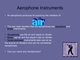 Classification of Instruments - for music students | PPT