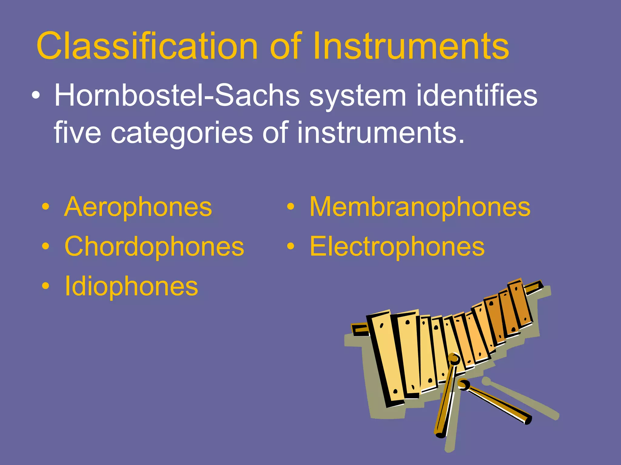 Classification of instruments | PPTX