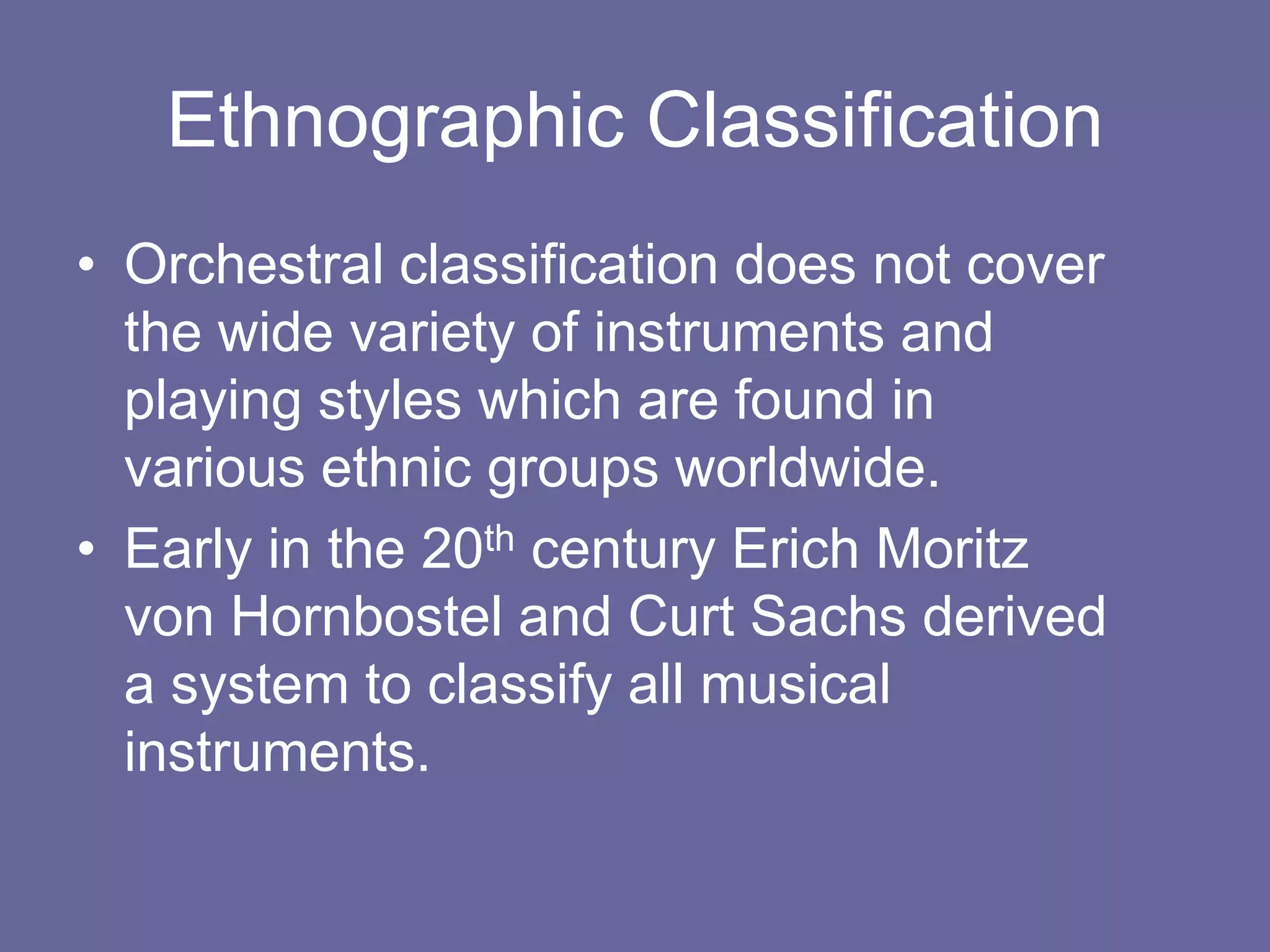 Classification of instruments | PPTX