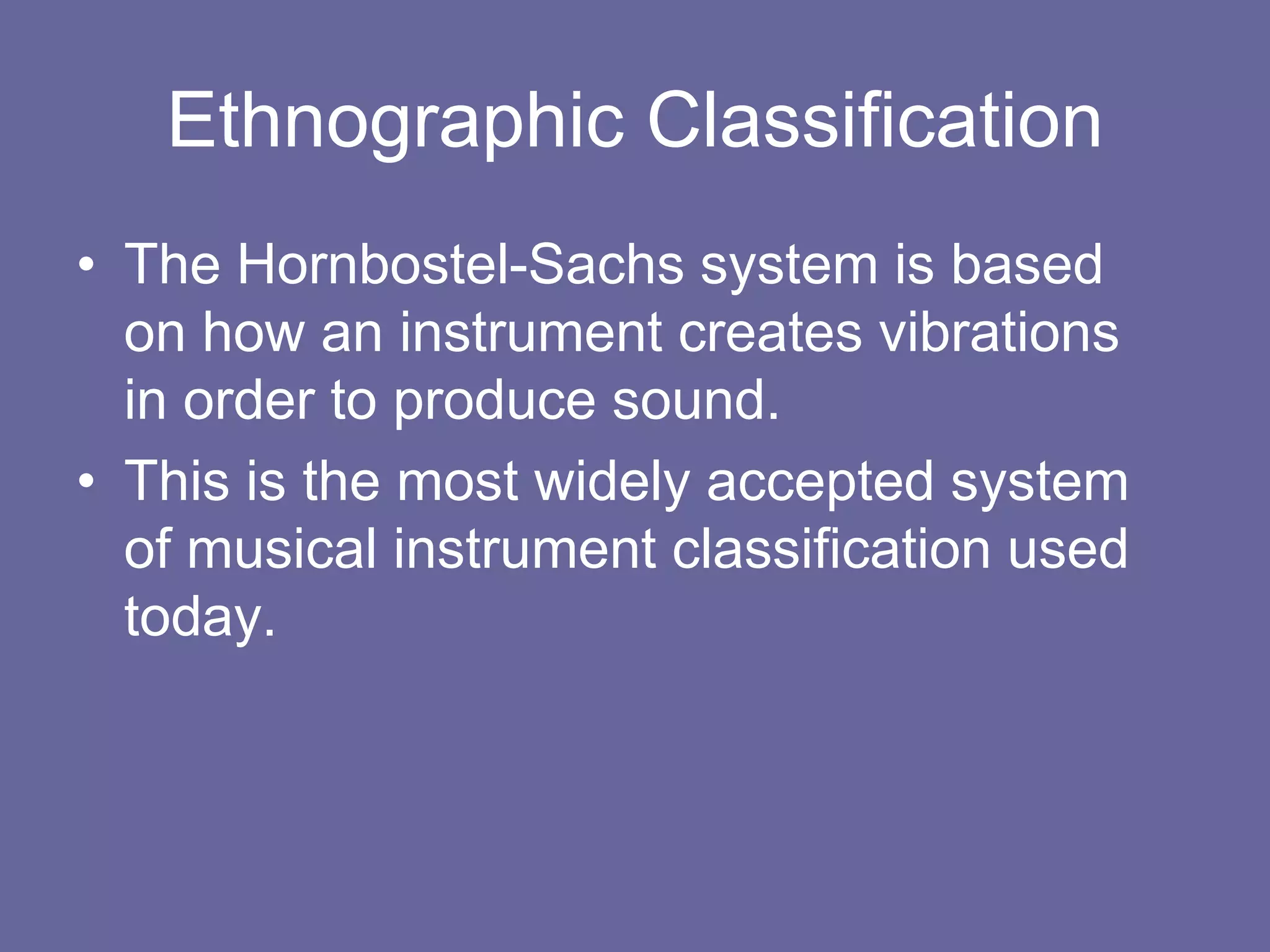 Classification of instruments | PPTX