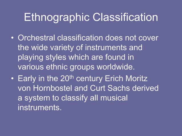 Classification of instruments | PPT