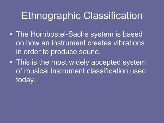 Classification of instruments | PPT