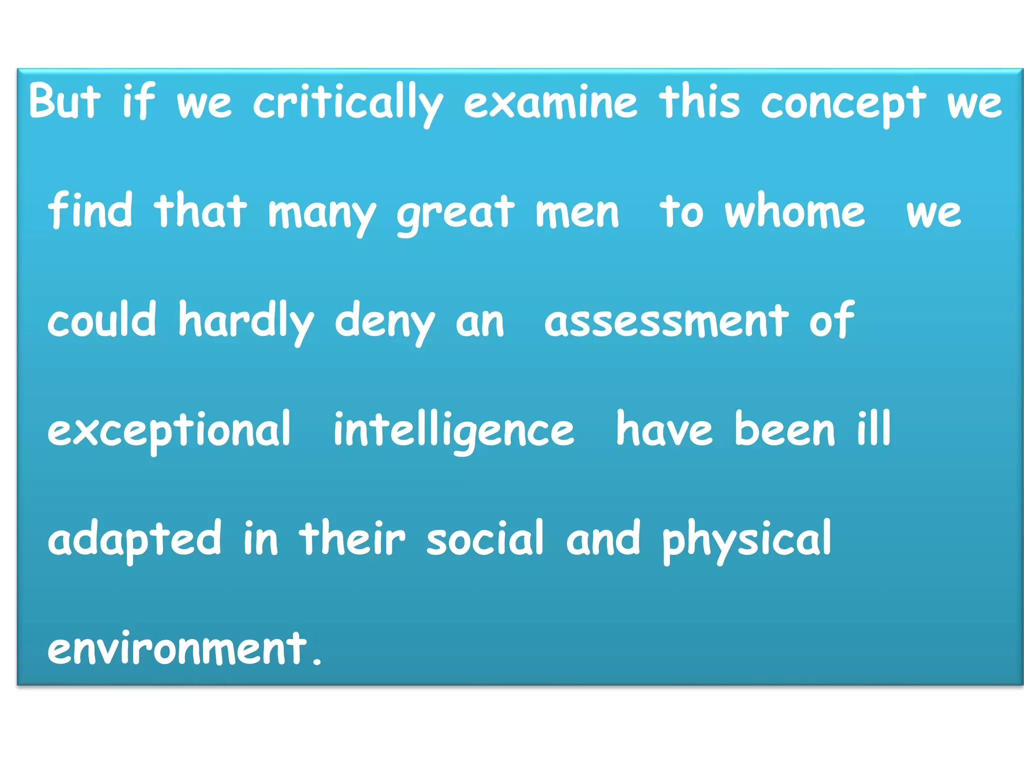 Classification of Intelligence | PPTX