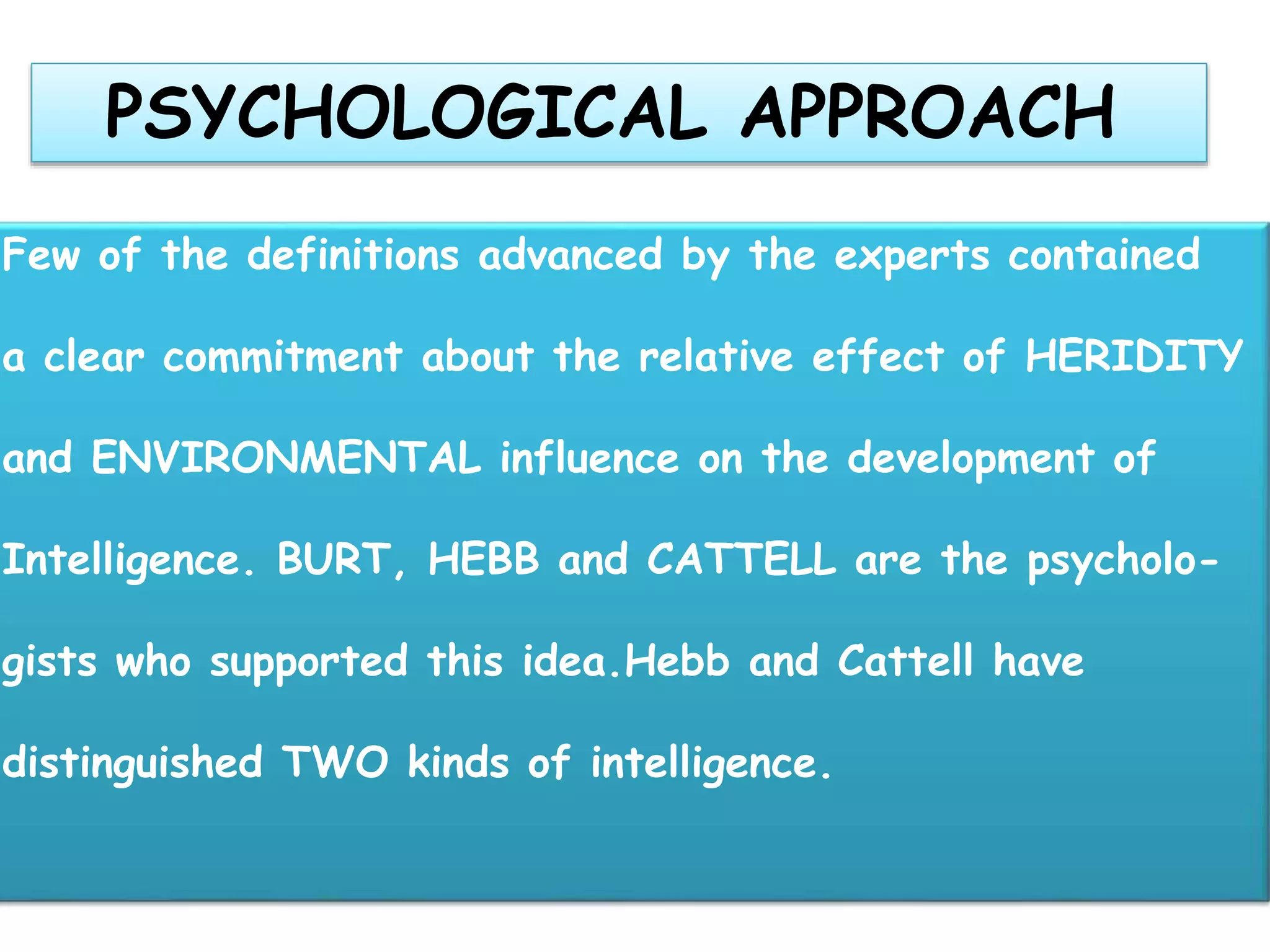 Classification of Intelligence | PPTX