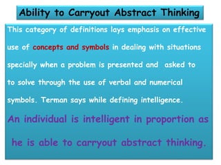 Classification of Intelligence | PPTX