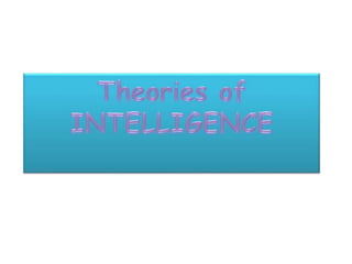 Classification of Intelligence | PPTX