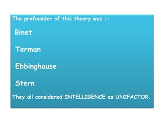 Classification of Intelligence | PPTX