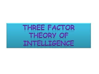 Classification of Intelligence | PPTX