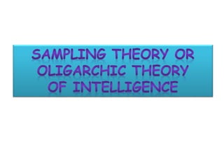 Classification of Intelligence | PPTX