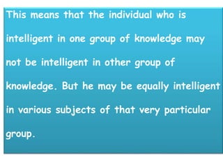 Classification of Intelligence | PPTX