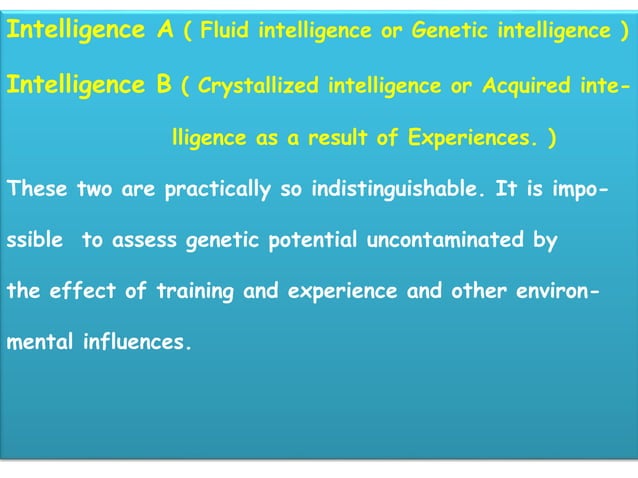 Classification of Intelligence | PPTX | Genetics | Science
