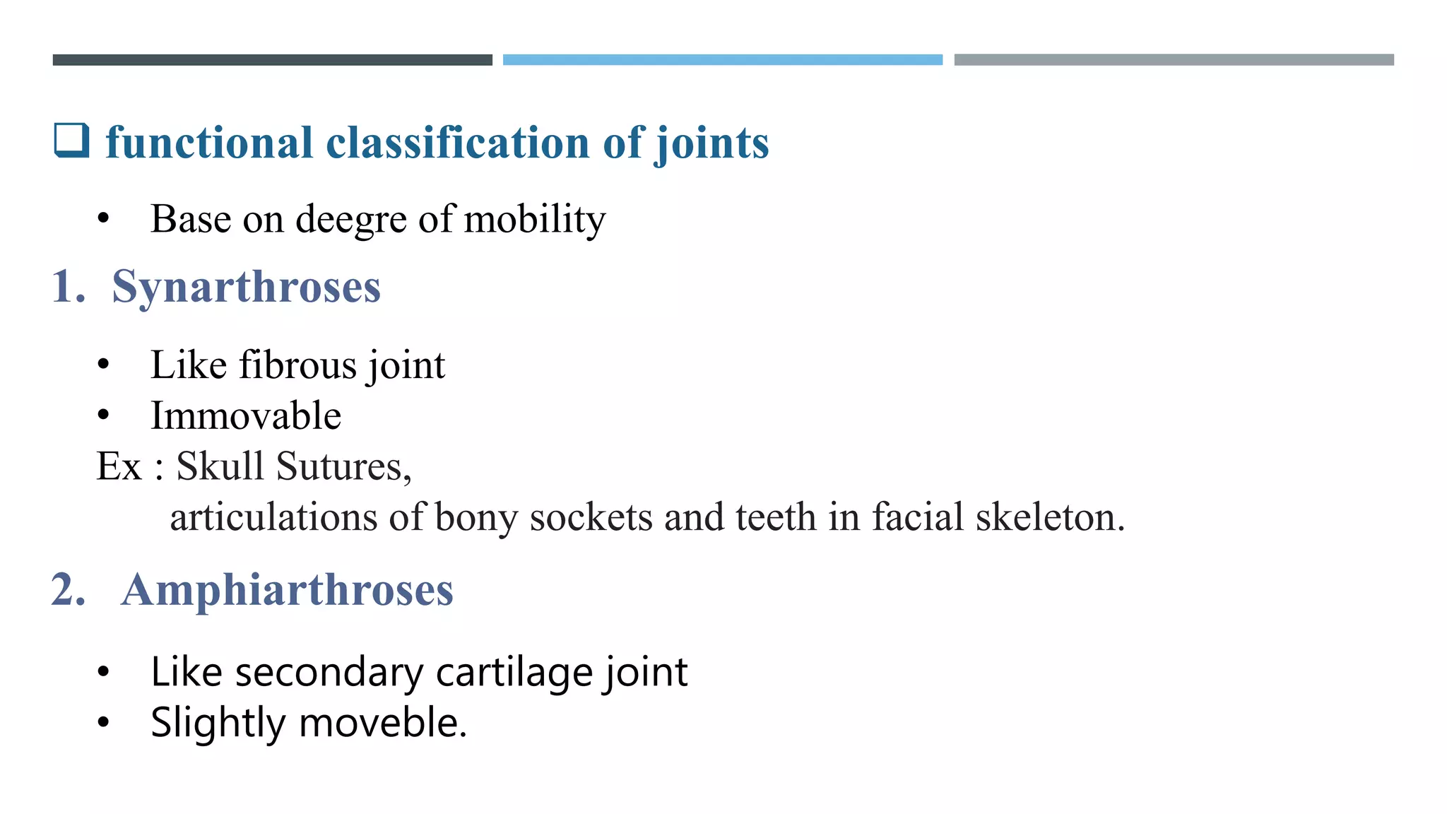 Classification of joint | PPTX