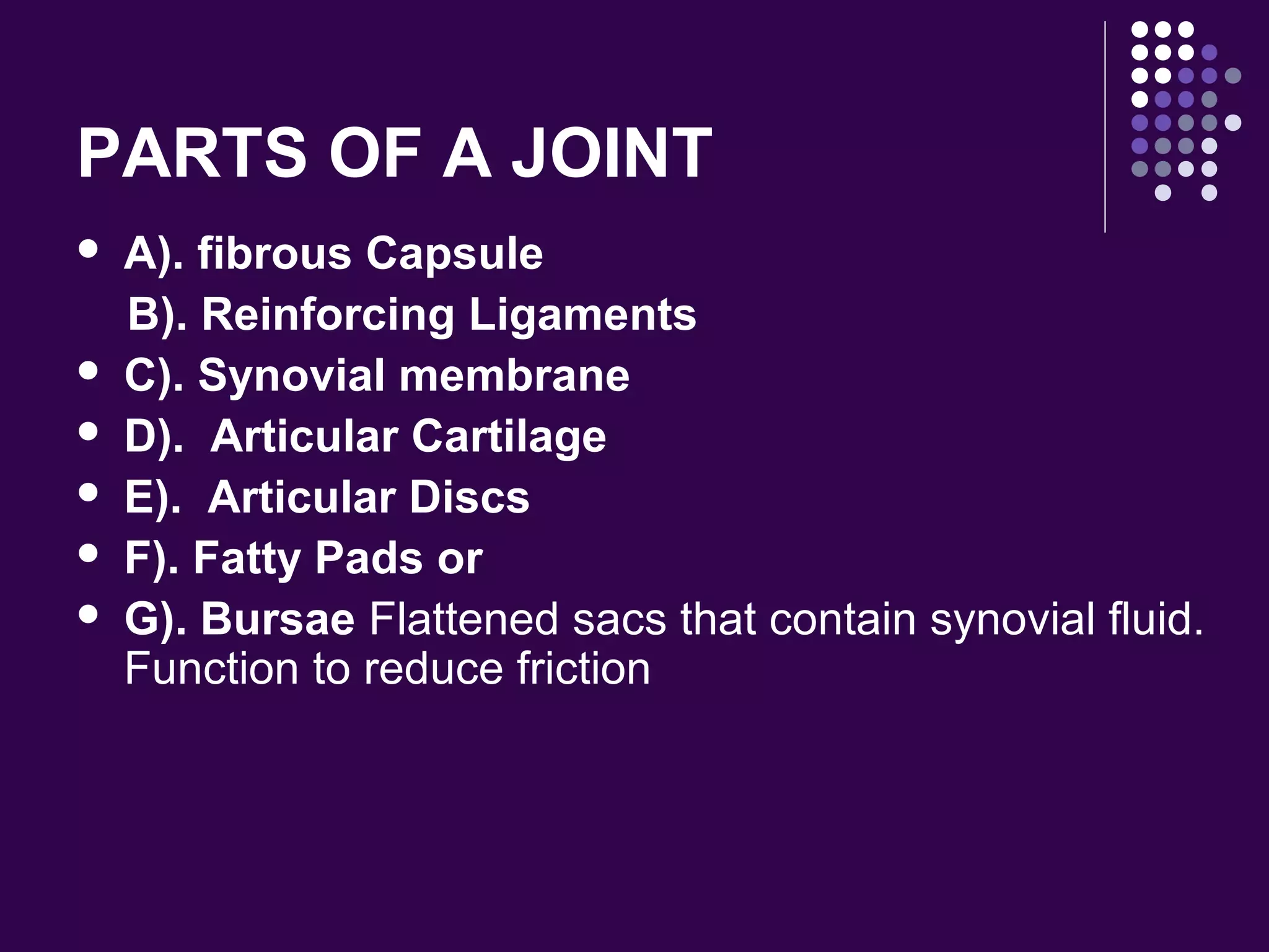 anatomy of joints | PPT