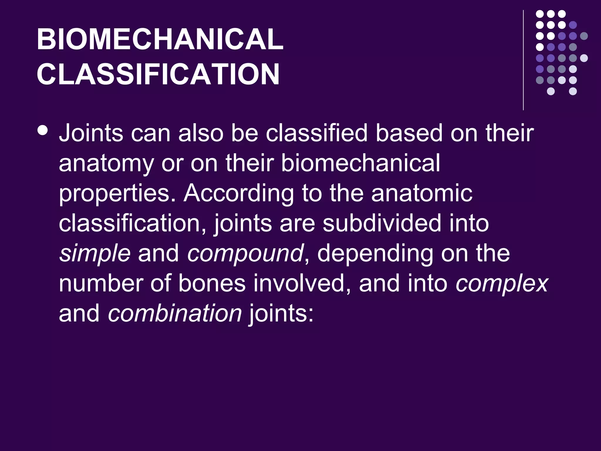 Classification of joints | PPT