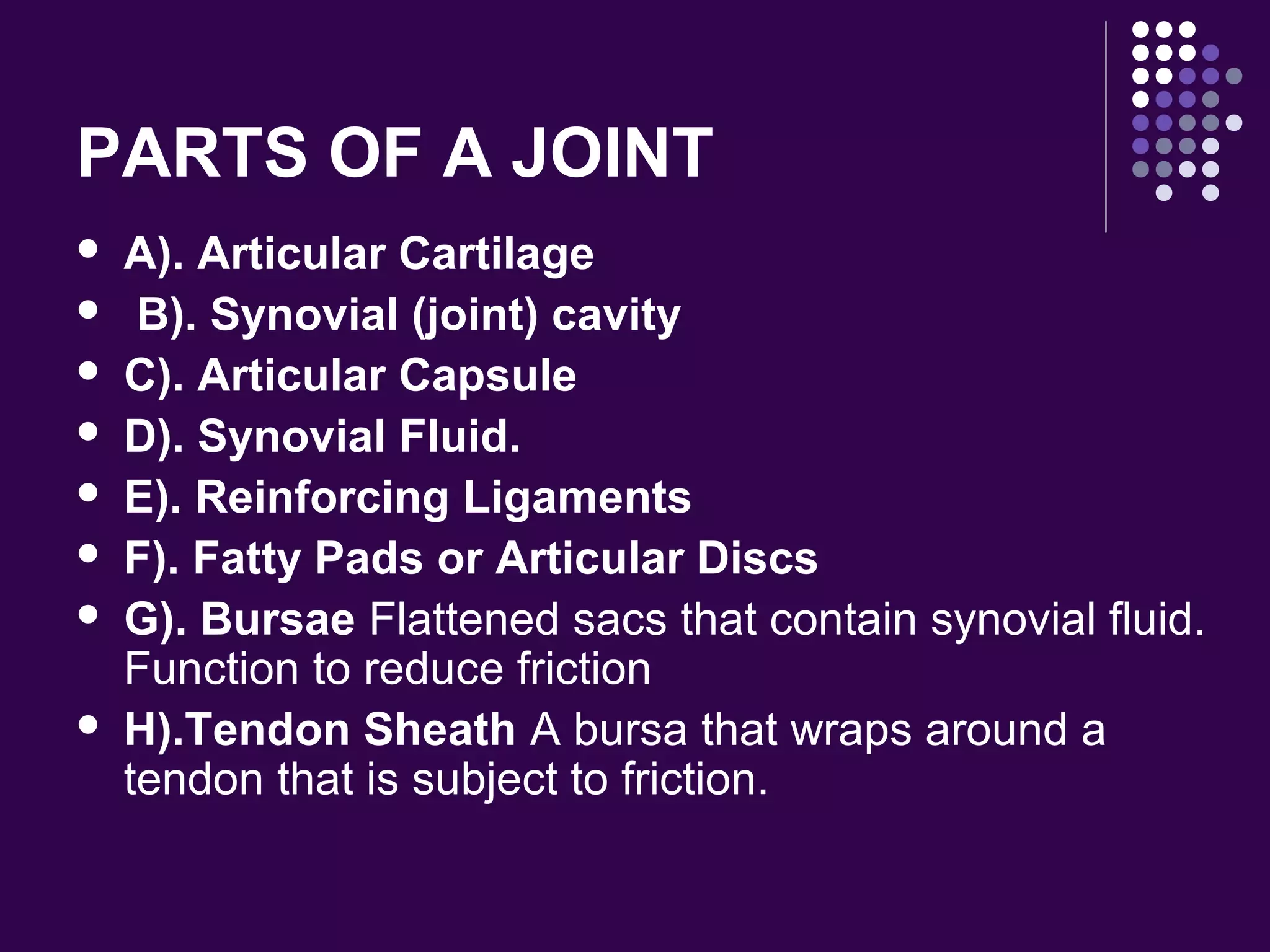 Classification of joints | PPT