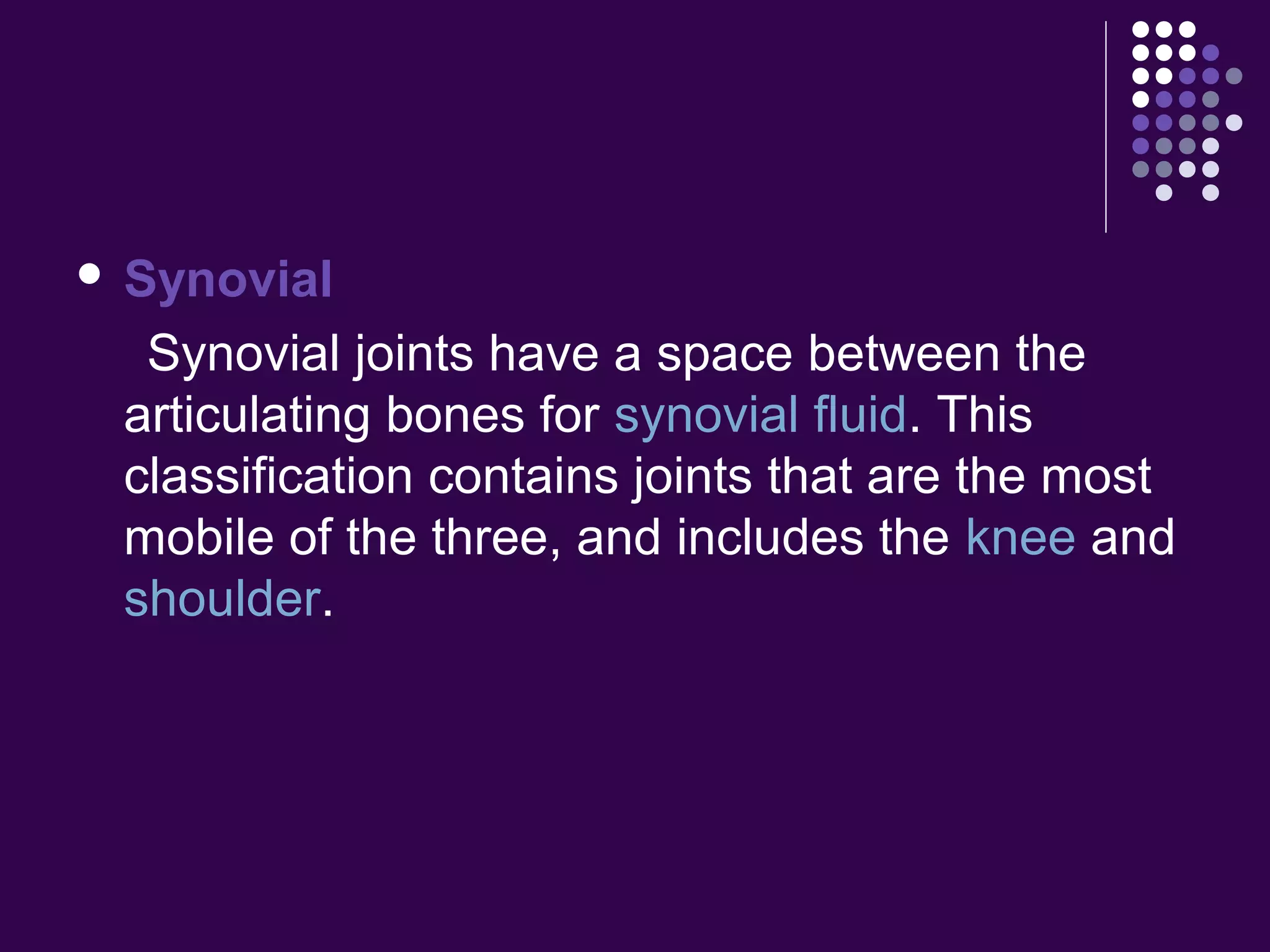 Classification of joints | PPT