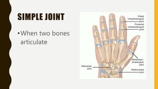 Classification of joints | PPTX