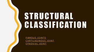 Classification of joints | PPTX
