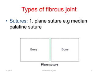 Classification of joints - general anatomy presentation | PPTX
