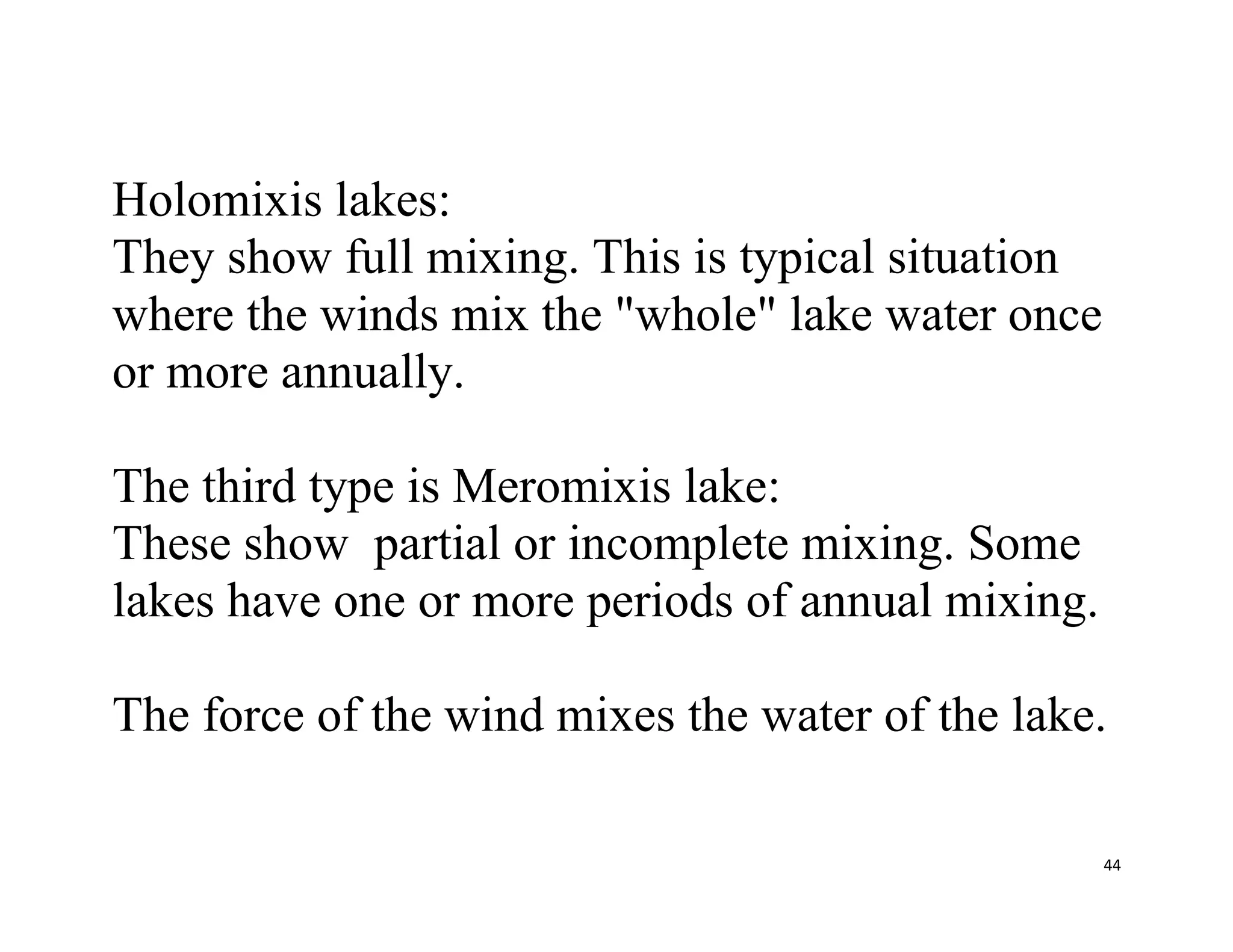 Classification of lakes | PDF
